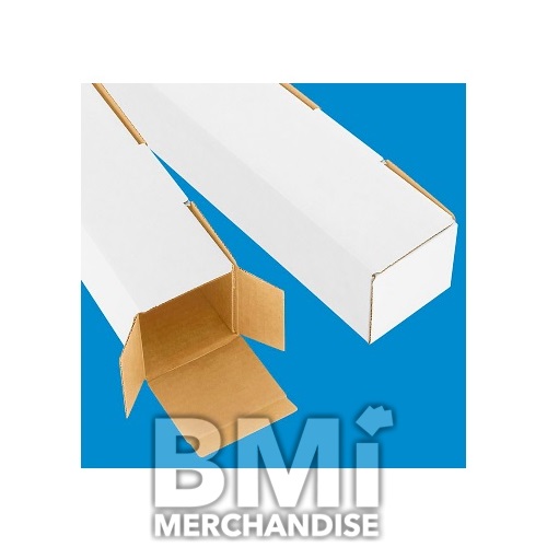 SQUARE TUBE WHITE 3X3X12